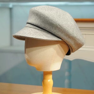 Oversized Fall Winter Newsboy Cap for Men/women, 100% Wool Newsboy Hat ...