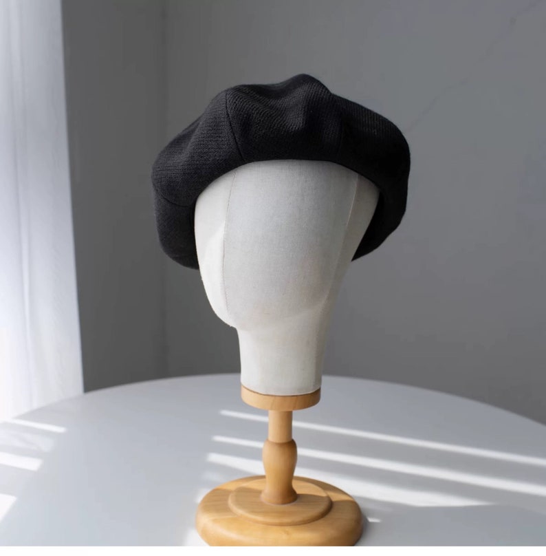 Oversize Wool Beret, Unisex Wool Beret, Beret for Large Noggin ...