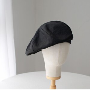 Extra Oversized Spring Summer Beret for Men/women, 100% Linen Beret Hat ...