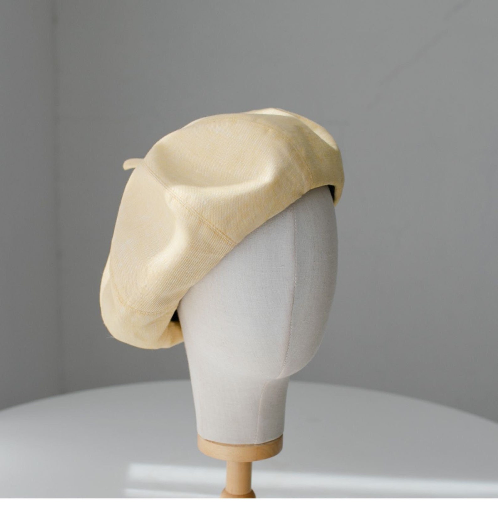 Oversized Spring Summer Beret for Women, Linen Beret Hat, Spring/summer ...