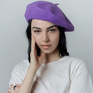 Oversize Wool Beret for Women (fits for Large Head) | Large Beret ...