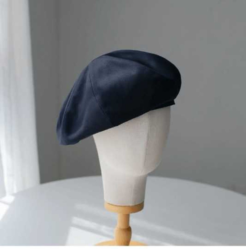 Custom Made Cotton Beret Hat for Standard/large Head, Oversized Cotton ...