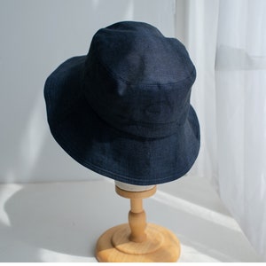 Custom Linen Bucket Hat, Large Size Bucket Hat, Bucket Hat for Women ...
