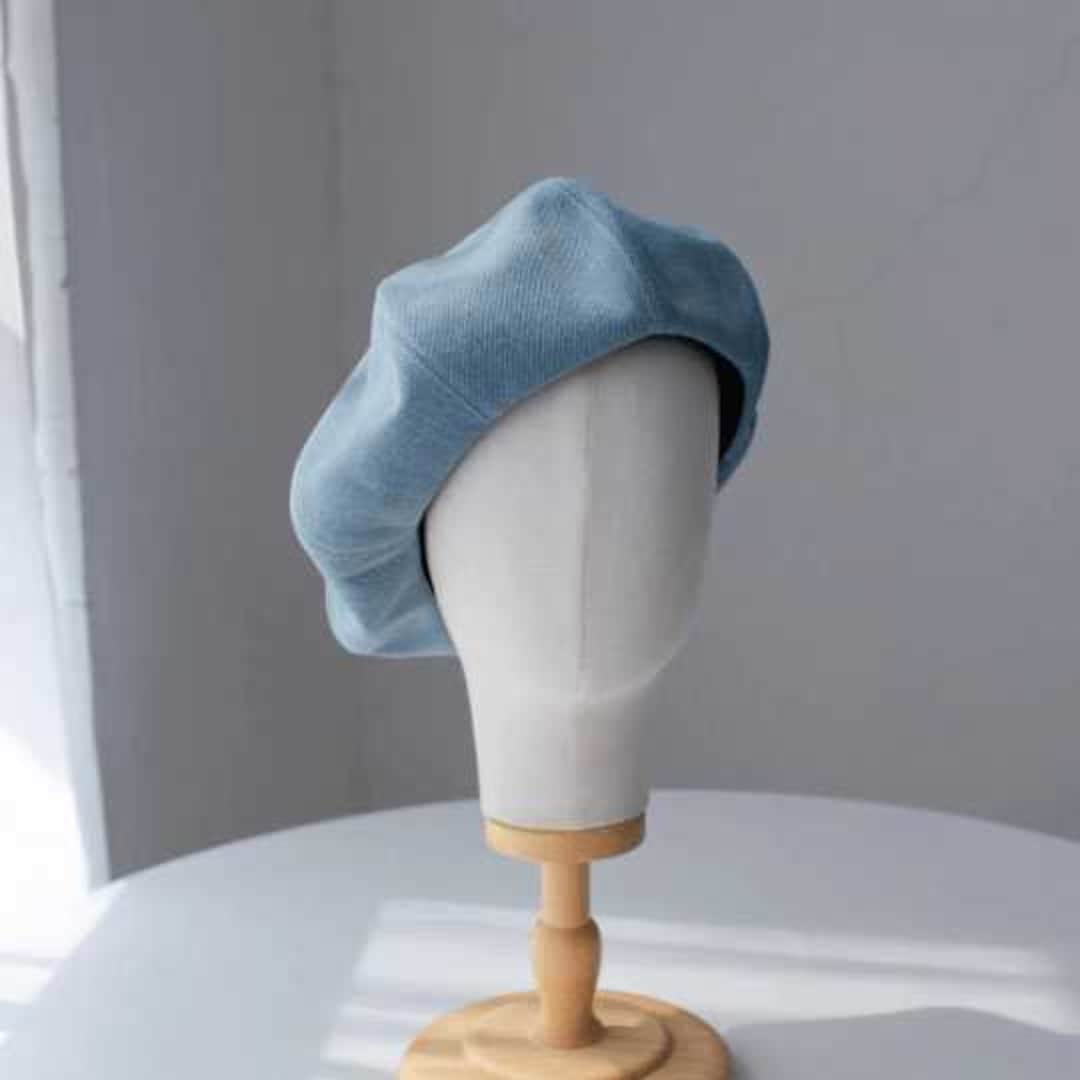 Oversize Denim Beret for Women, Spring/summer/fall Hat for Women, Beret ...