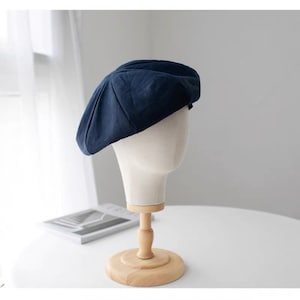 Extra Oversized Spring Summer Beret for Men/women, 100% Linen Beret Hat ...