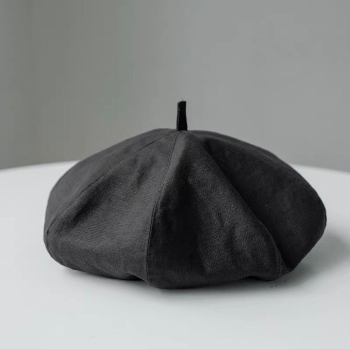 Oversized Spring Summer Beret for Men/women, 100% Linen Beret Hat ...