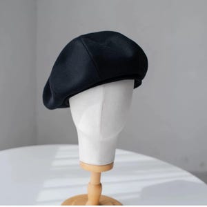Custom Oversize Wool Beret for Men & Women| Wool Beret| Unisex Fall ...
