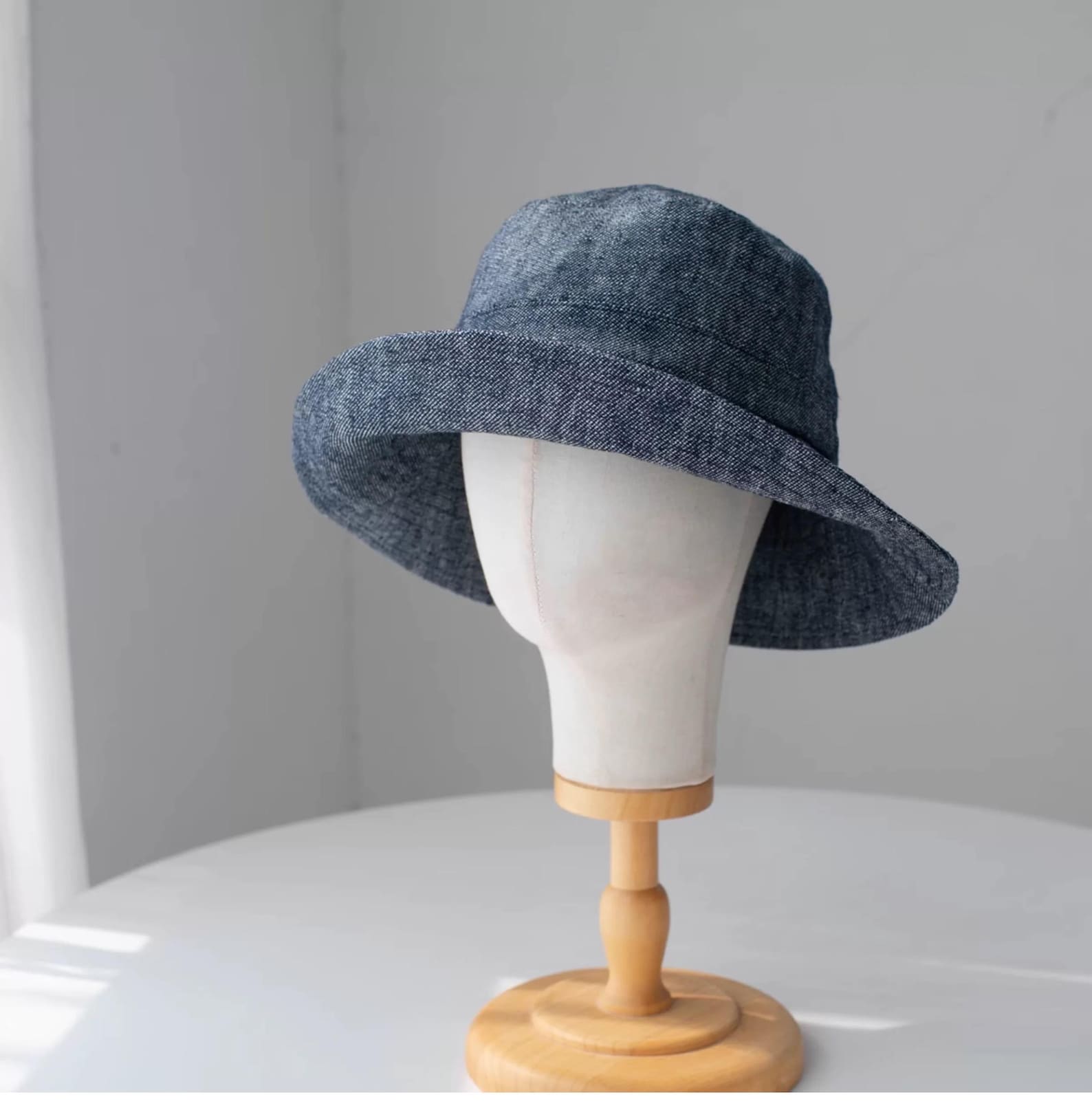 Custom Linen Bucket Hat, Large Size Bucket Hat, Bucket Hat for Women ...