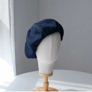 Oversize Denim Beret for Women, Spring/summer/fall Hat for Women, Beret ...