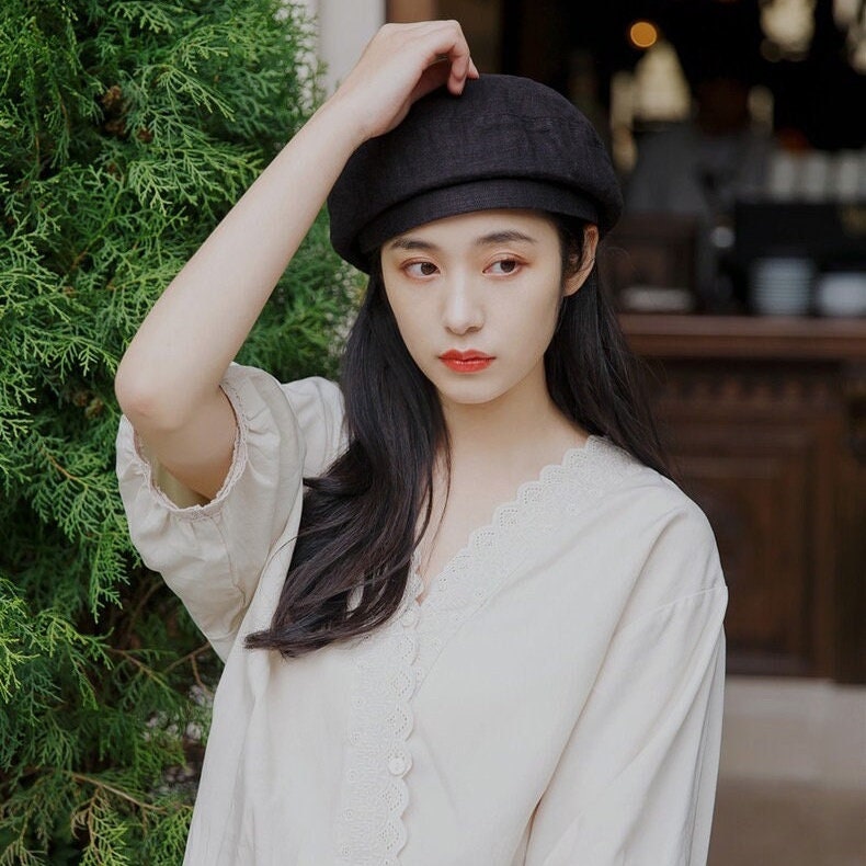 Spring Summer Beret for Women, Linen Beret Hat, Spring/summer Beret for ...