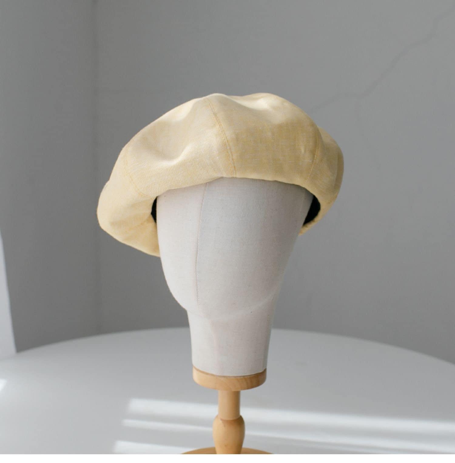 Oversized Spring Summer Beret for Women, Linen Beret Hat, Spring/summer ...