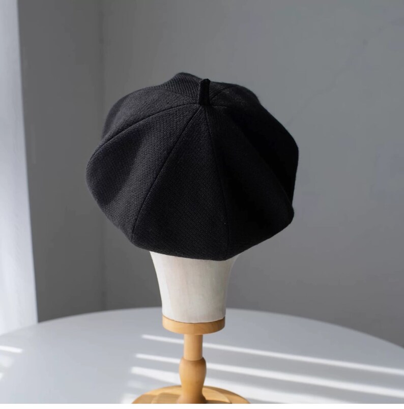 Oversize Wool Beret, Unisex Wool Beret, Beret for Large Noggin ...