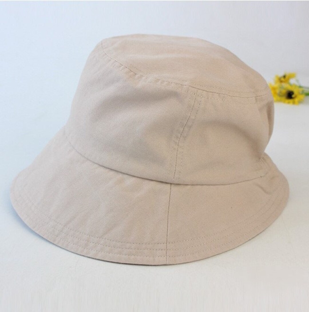 Oversized Reversible Short/wide Brim Bucket Hat, Large Bucket Hat for ...