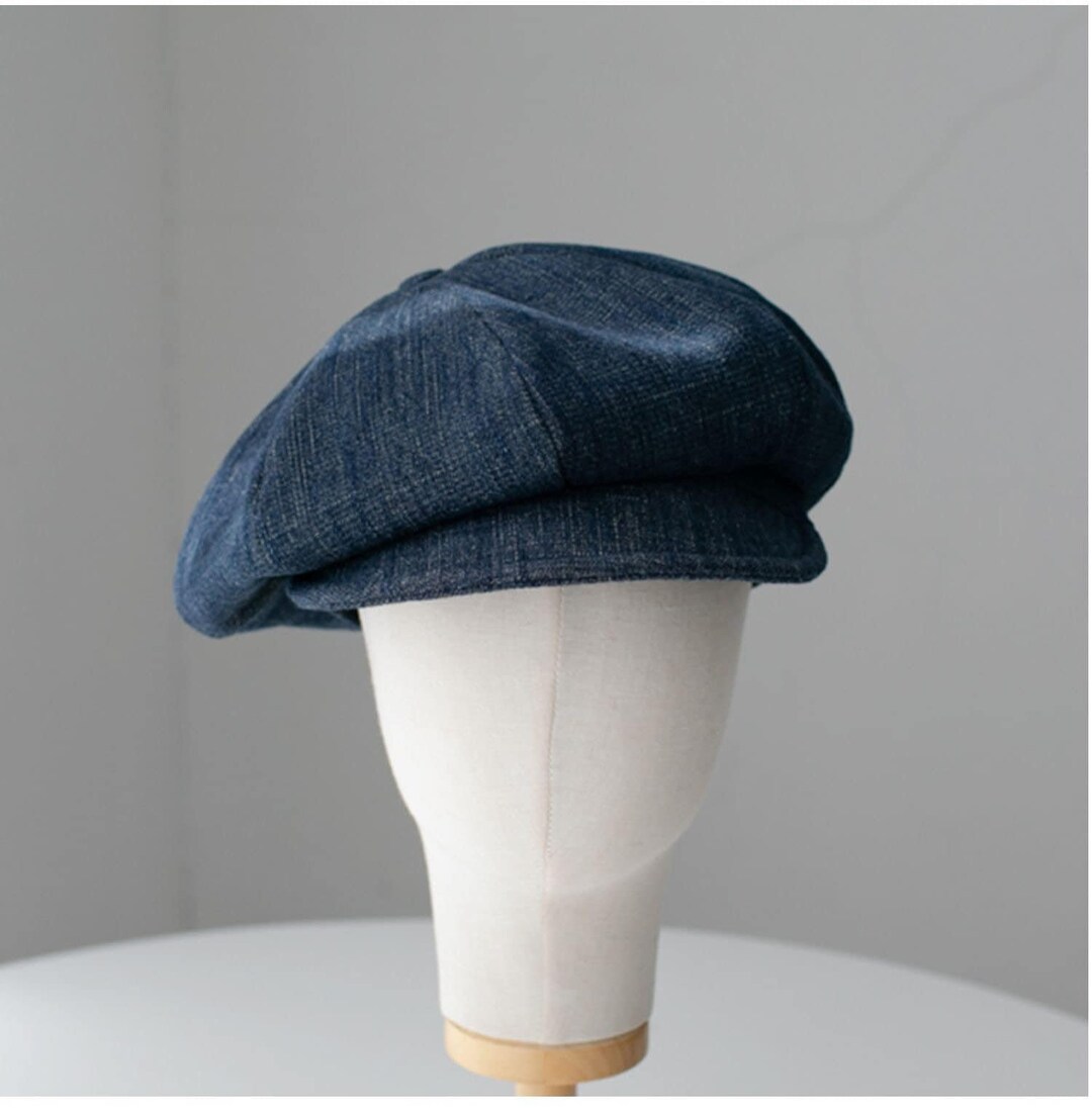 Unisex Oversize Denim Newsboy Cap, Spring/summer/fall Hat for Men Women ...
