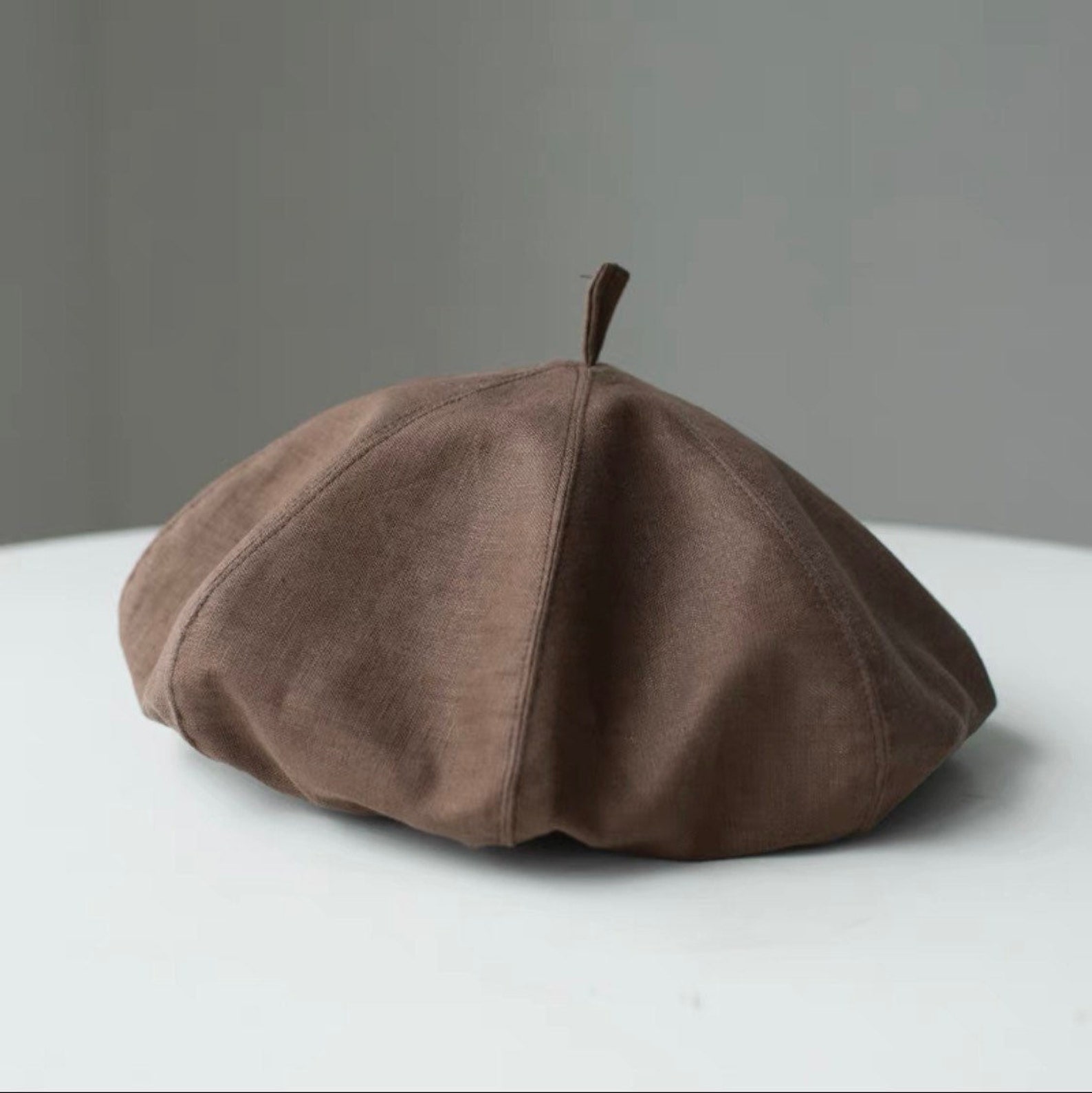 Oversized Spring Summer Beret for Men/women, 100% Linen Beret Hat ...