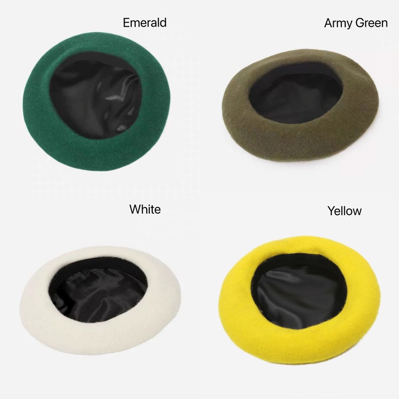 Oversize Wool Beret for Women (fits for Large Head) | Large Beret ...