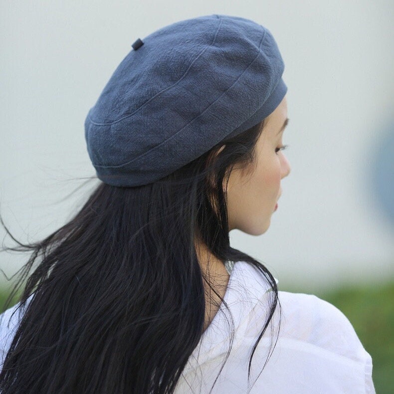 Spring Summer Beret for Women, Linen Beret Hat, Spring/summer Beret for ...