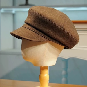 Oversized Fall Winter Newsboy Cap for Men/women, 100% Wool Newsboy Hat ...
