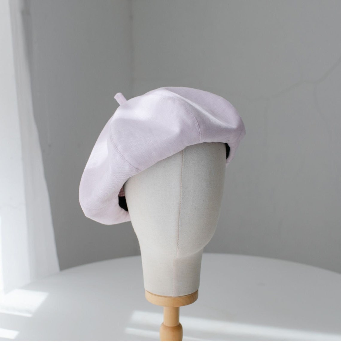 Oversized Spring Summer Beret for Women, Linen Beret Hat, Spring/summer ...