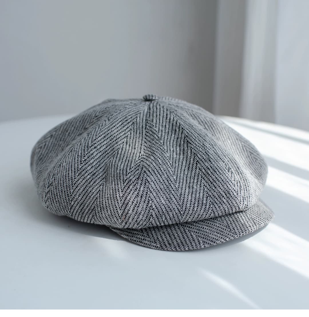 Custom Made Oversized Newsboy Hat, Slouchy Newsboy Cap, Oversized Linen ...