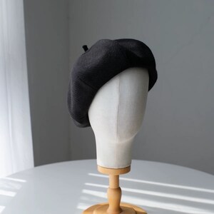 Oversize Wool Beret, Unisex Wool Beret, Beret for Large Noggin ...