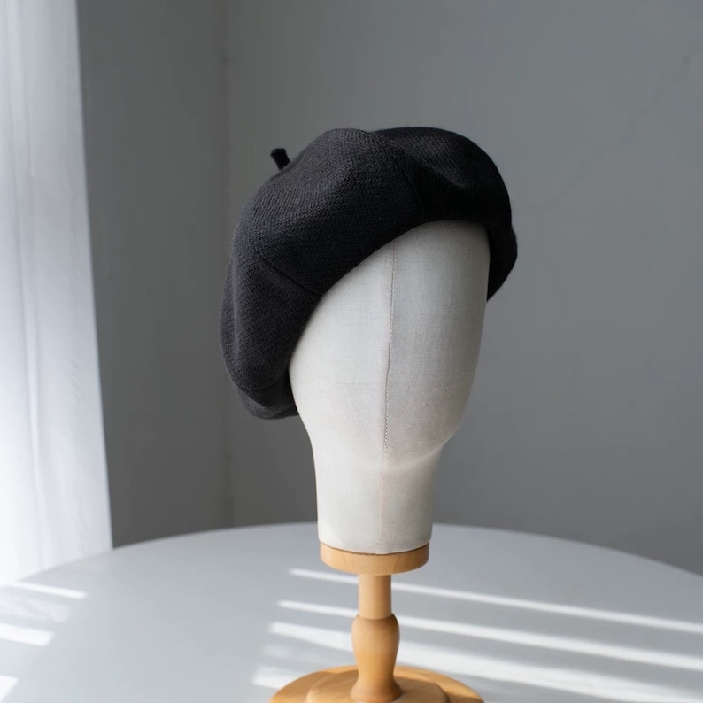 Oversize Wool Beret, Unisex Wool Beret, Beret for Large Noggin ...