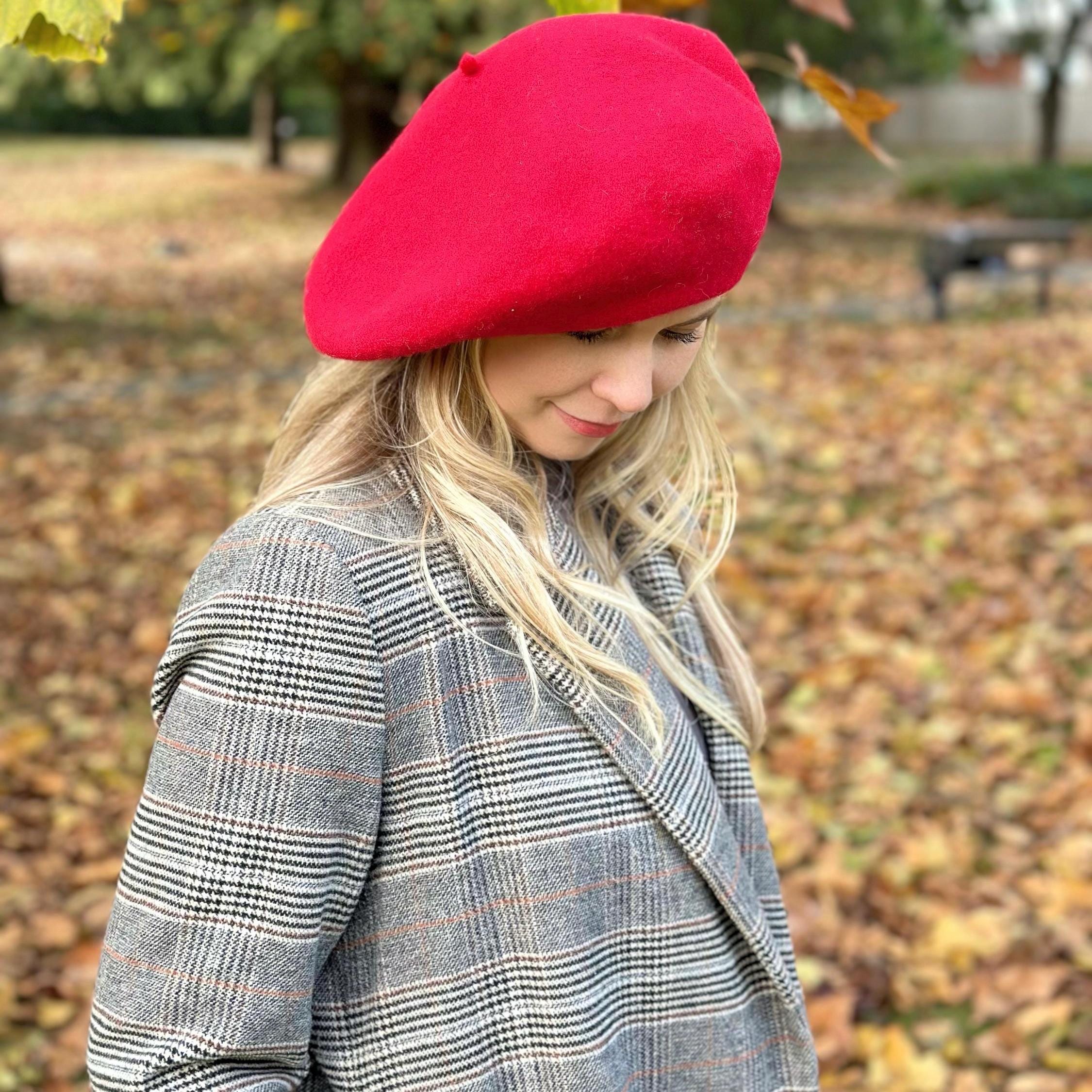 Extra Oversize Wool Beret for Women (fits for Large Head) | Large Beret ...