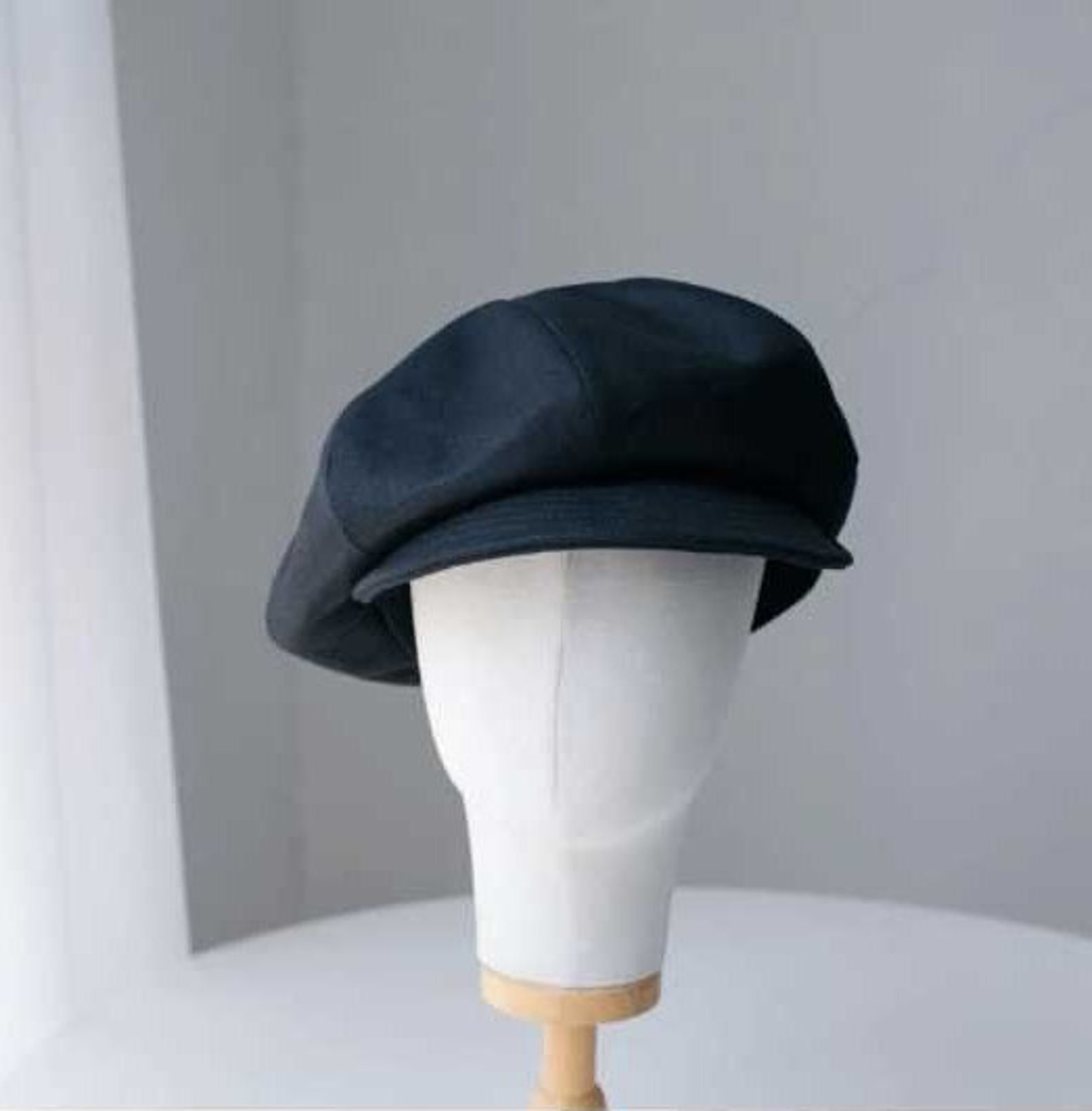 Custom Made Oversized Newsboy Hat, Slouchy Newsboy Cap, Oversized Linen ...
