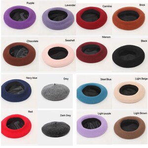 Oversize Wool Beret for Women (fits for Large Head) | Large Beret ...