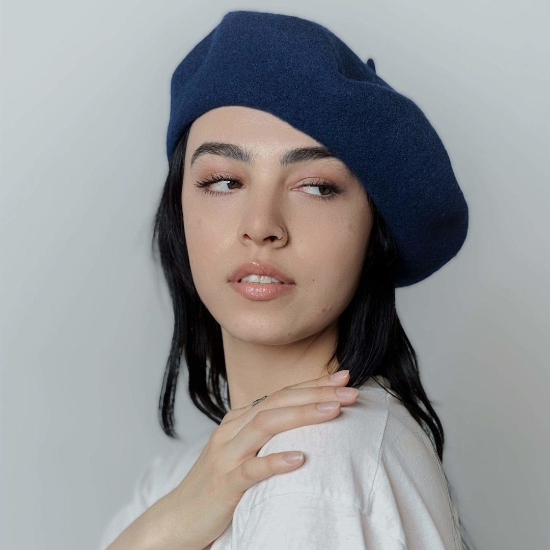 Oversize Wool Beret for Women (fits for Large Head) | Large Beret ...