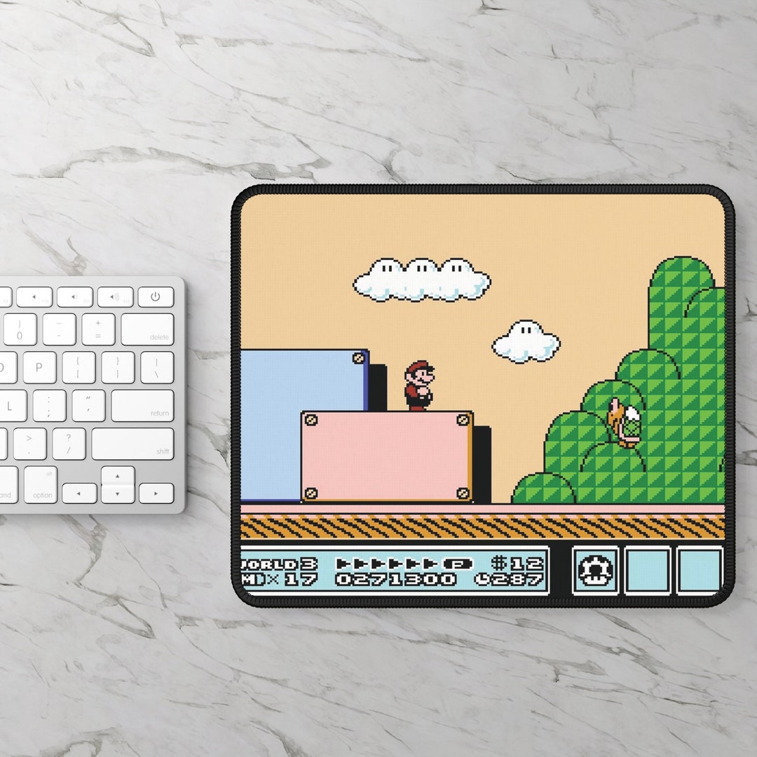 Retro Gaming Mouse Pad Mario - Etsy