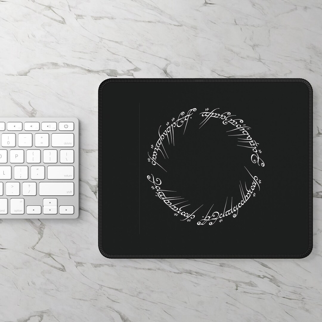Lord of the Rings Gaming Mouse Pad | Black Speech Inscription - Etsy