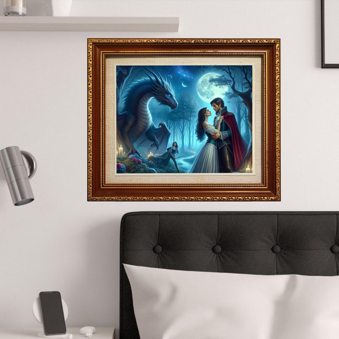 Fantasy World, Dragons Poster, Image for a Print or a Poster - Etsy