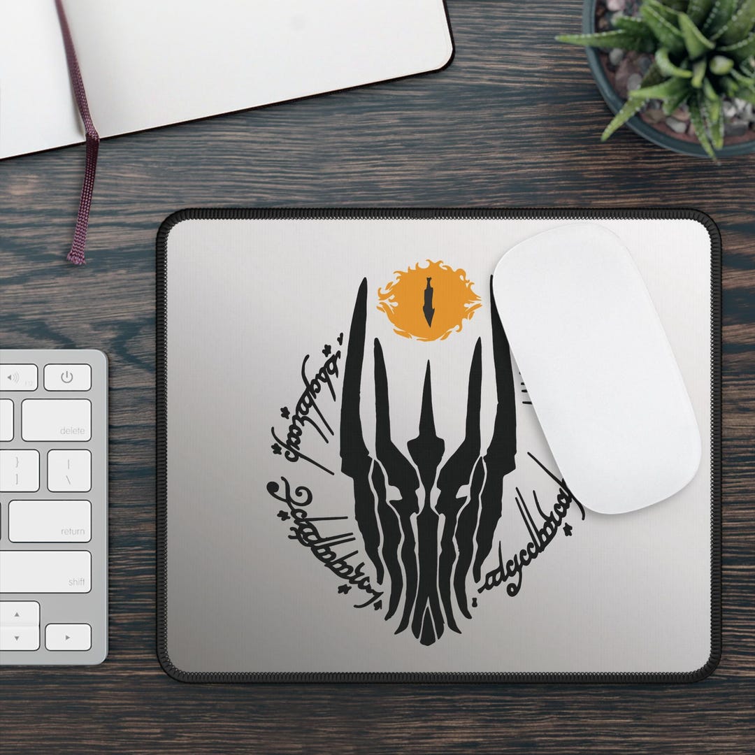 Sauron Eye Gaming Mouse Pad | Black Speech Inscription | Lord of the ...