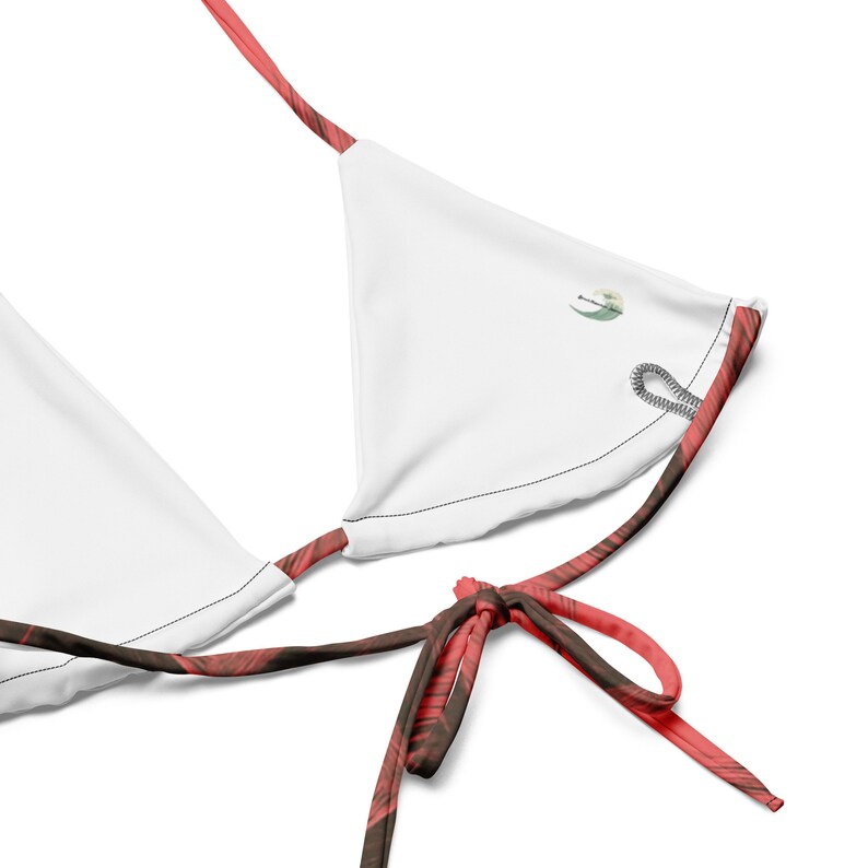 Pink Palm String Bikini - Etsy