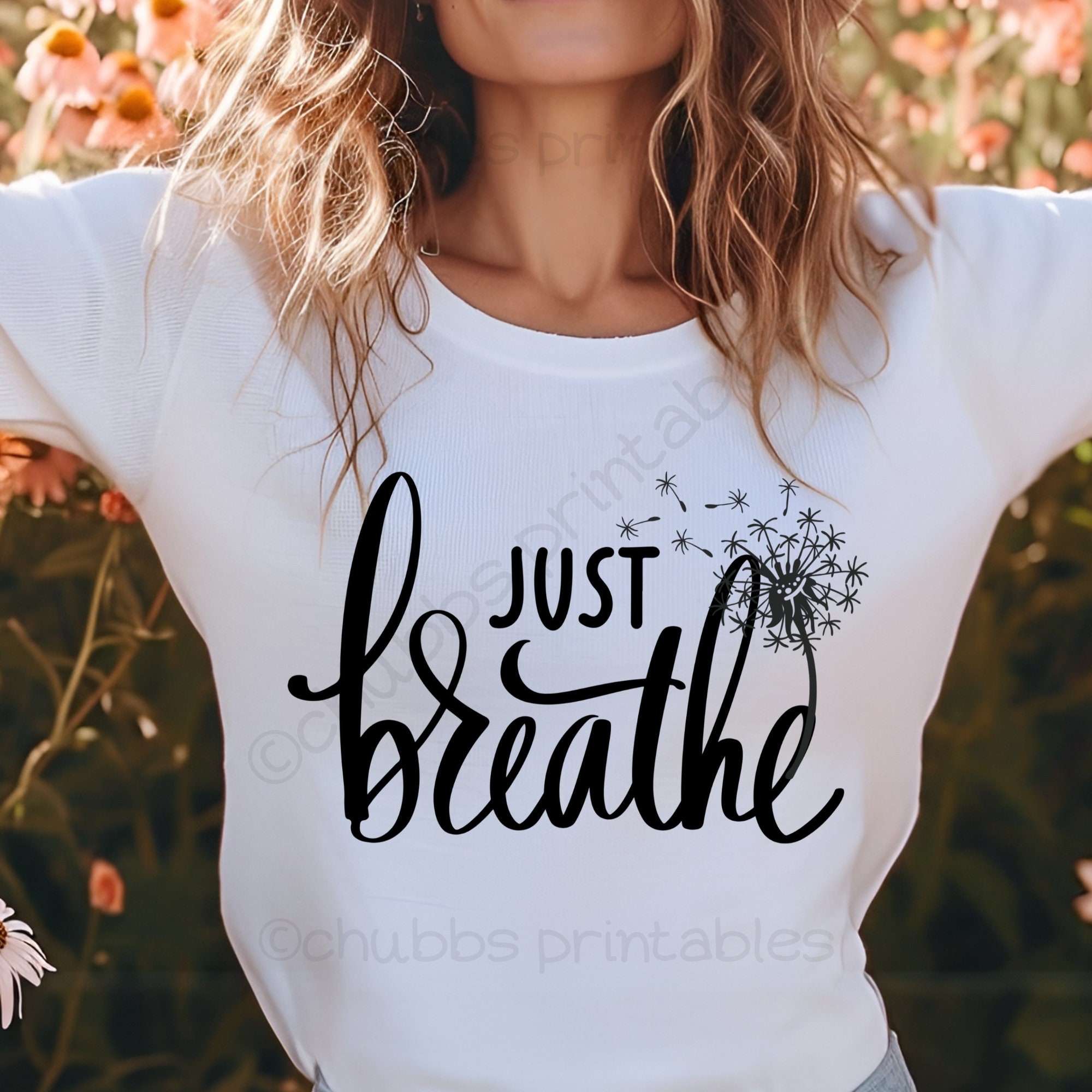 Just Breathe Svg Png Dxf Eps Jpg Printable Instant Download - Etsy