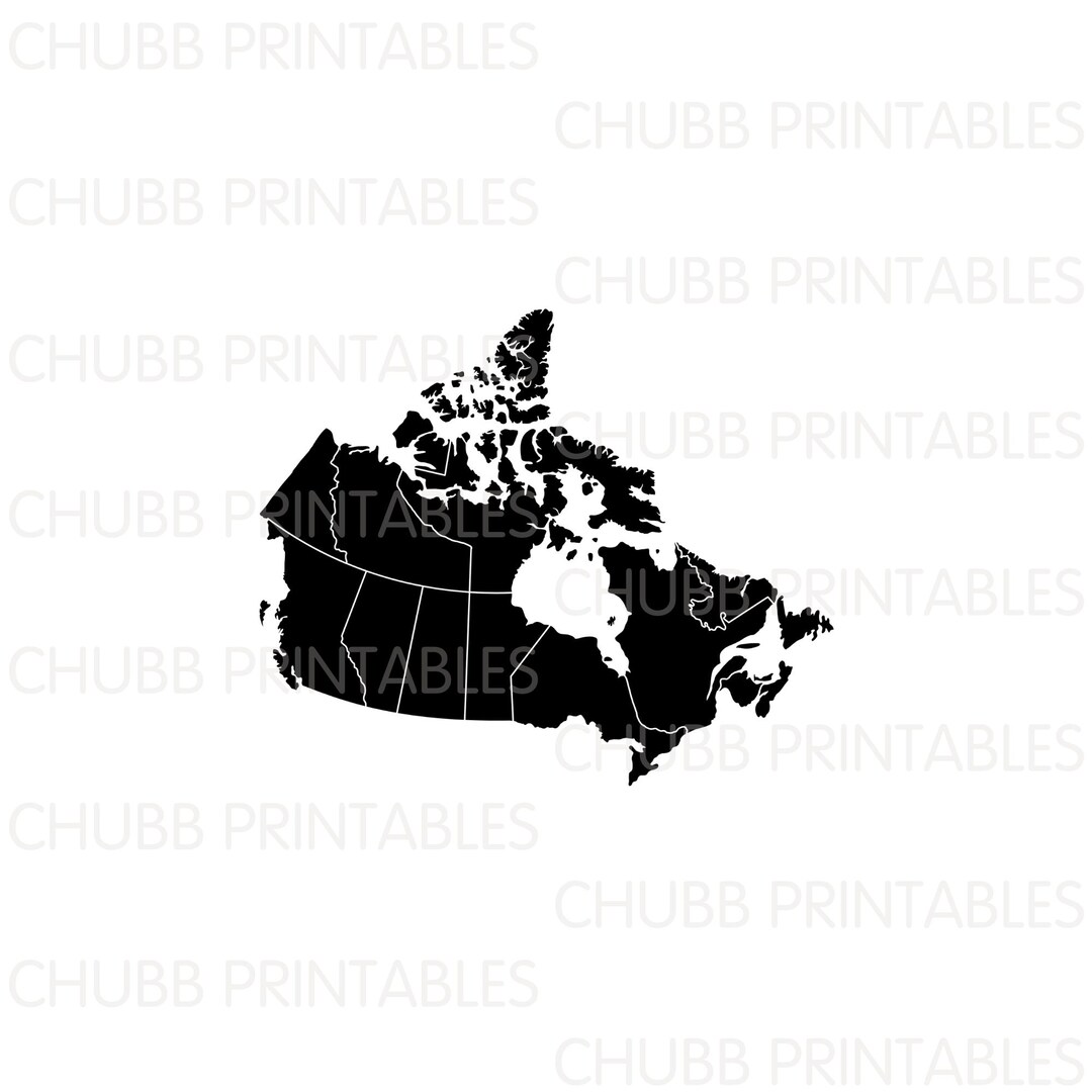 Map of Canada SVG | Made in Canada Digital Downloads - Svg, Png (300 ...