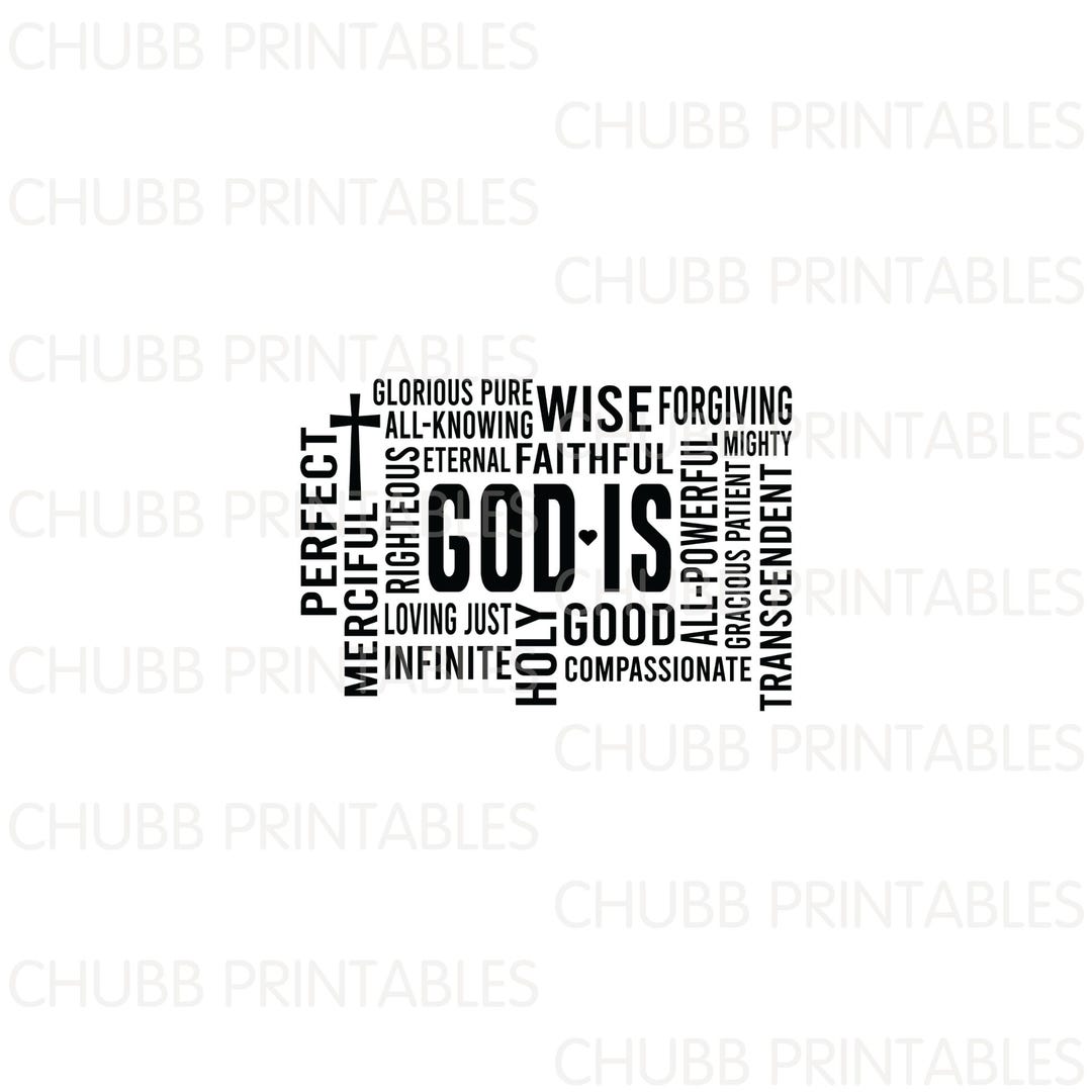 GOD is SVG | Religious Digital Downloads - Svg, Png (300 DPI) - Etsy