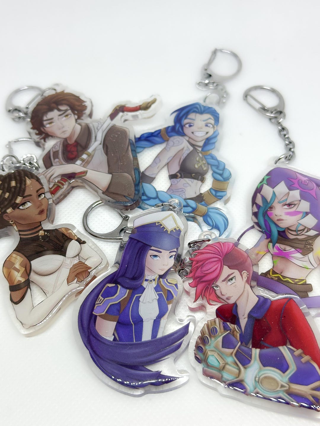 Arcane Keychains – Jinx, Vi, Caitlyn, Viktor, Mel Medarda | League of ...
