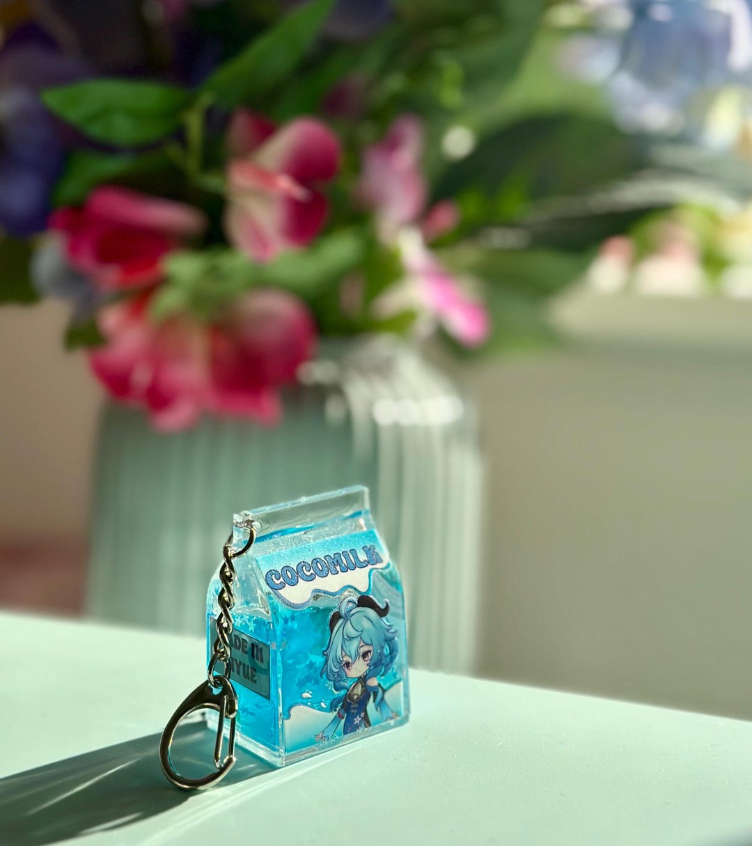 Ganyu Keychain – Genshin Impact Fan Art | Shaker Charm | Cute Anime ...