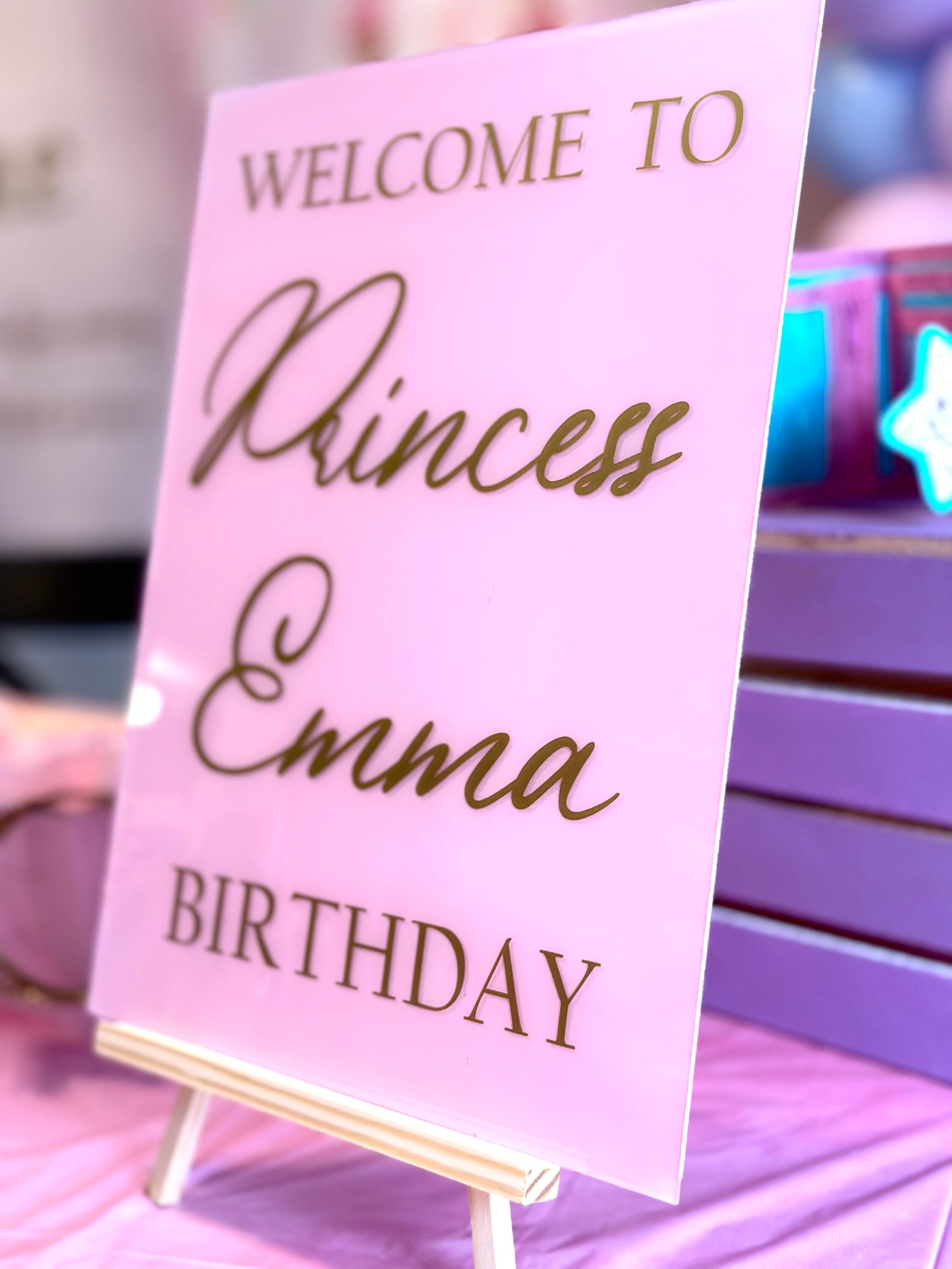 Acrylic Welcome Birthday Sign Wedding Welcome Sign Wedding - Etsy