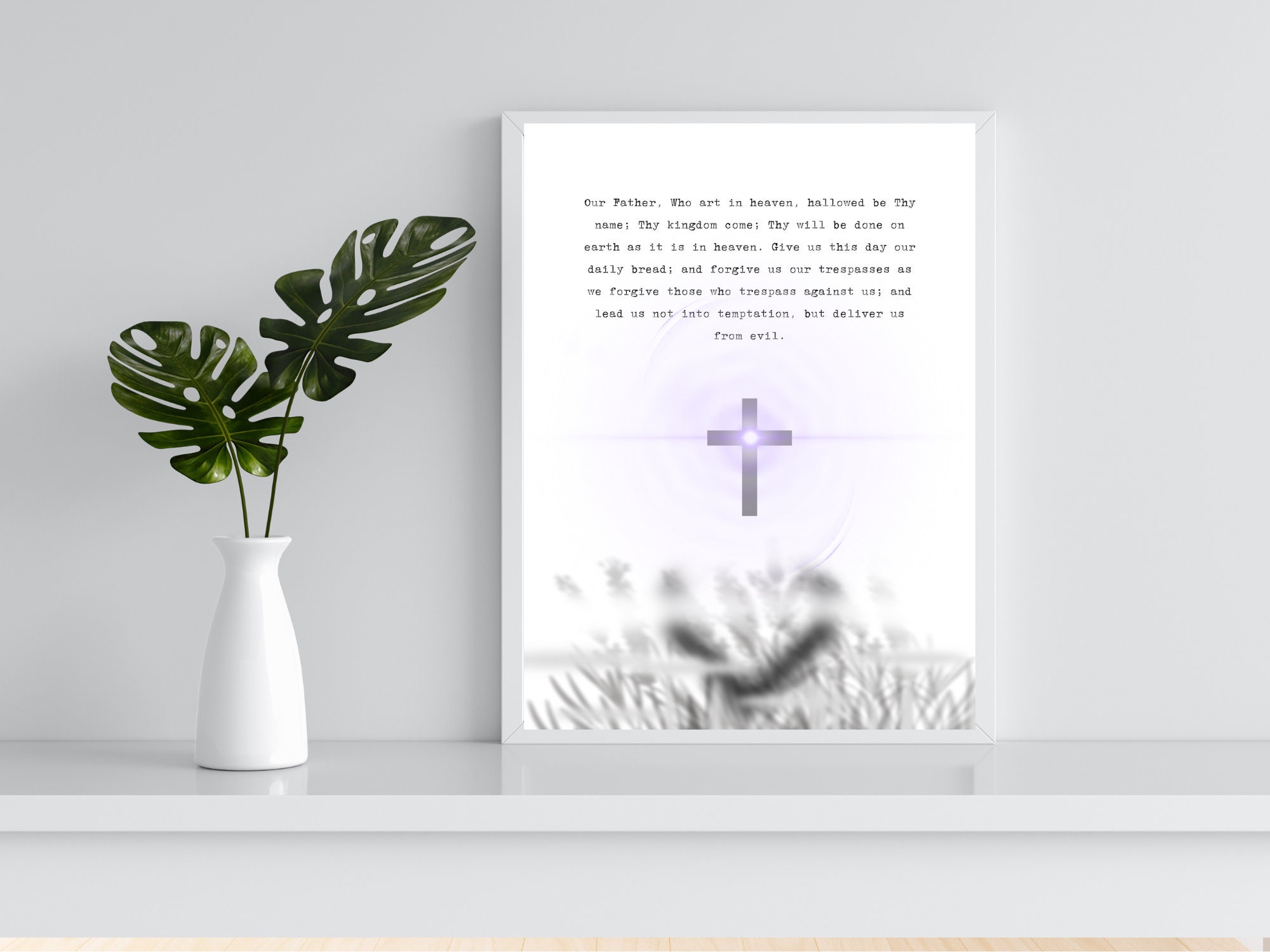 The Lord's Prayer Poster Christian Wall Art - Etsy