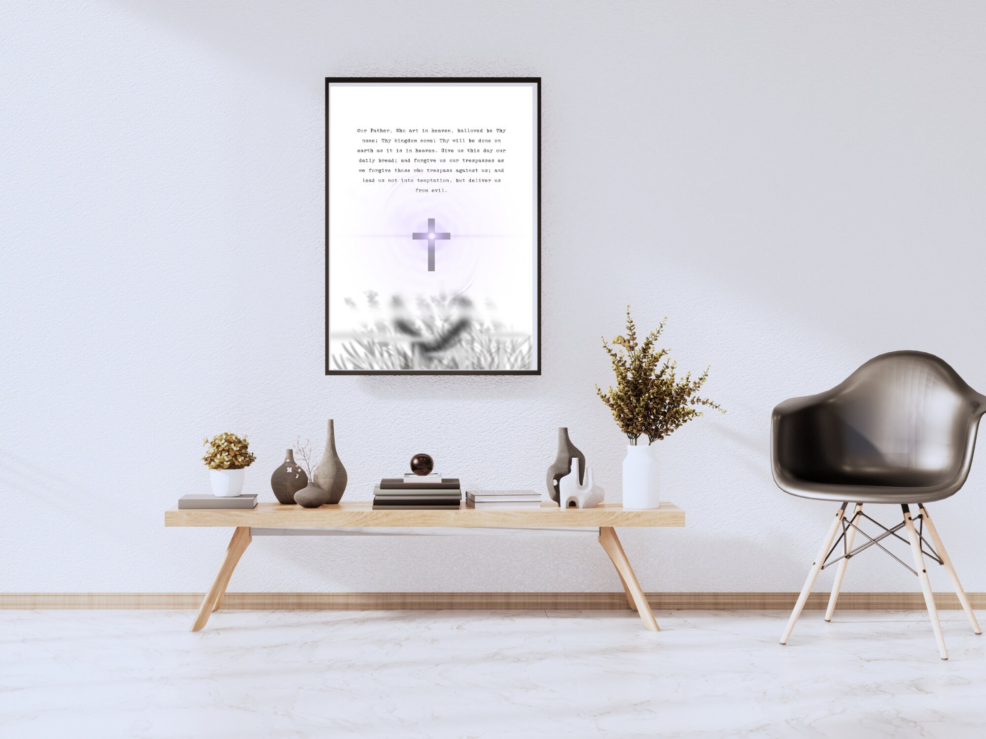 The Lord's Prayer Poster Christian Wall Art - Etsy
