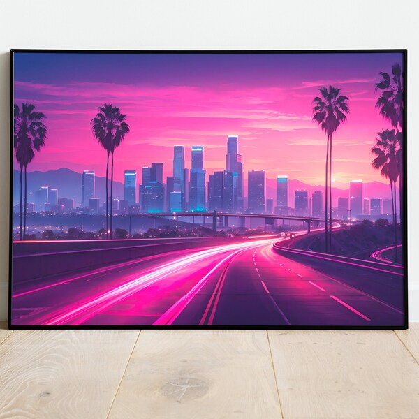 Vaporwave Canvas Wall Art - Etsy