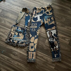 Custom Photo Personalized Tapestry Pants - Etsy