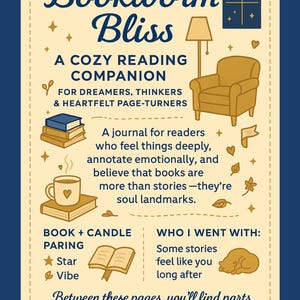 Bookworm Bliss Reading Journal – Cozy Book Tracker & Printable Reading ...