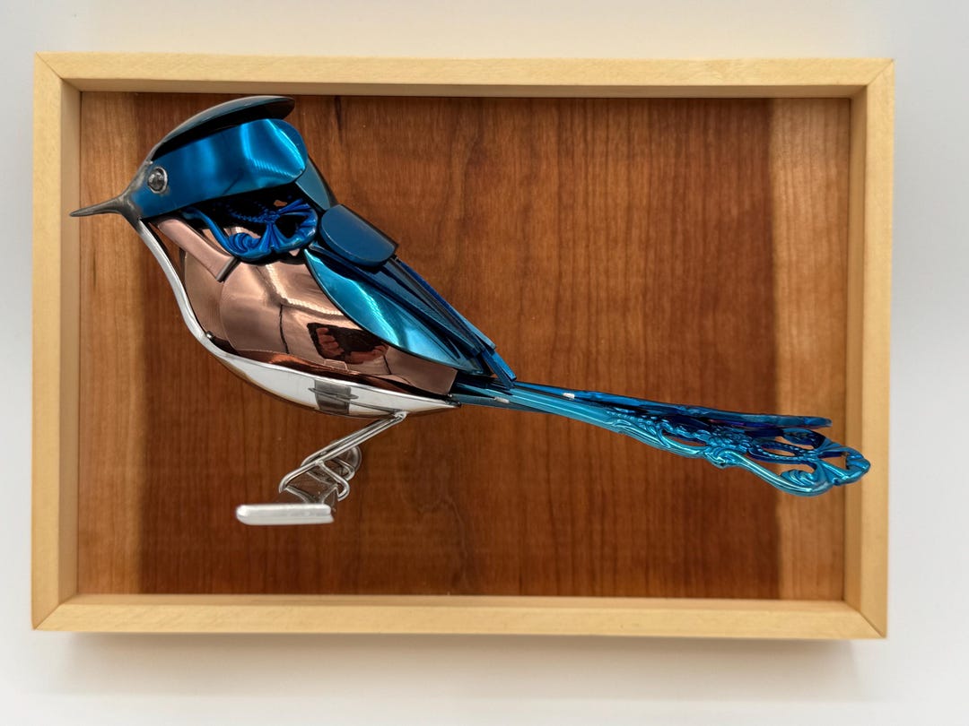 Cutlery Bird Sculpture eastern Bluebird - Etsy