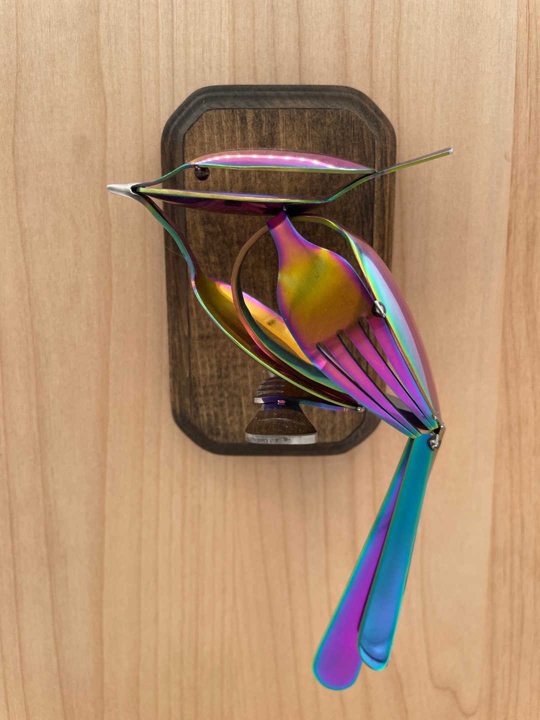 Metal Bird Sculpture chameleon Cardinal - Etsy