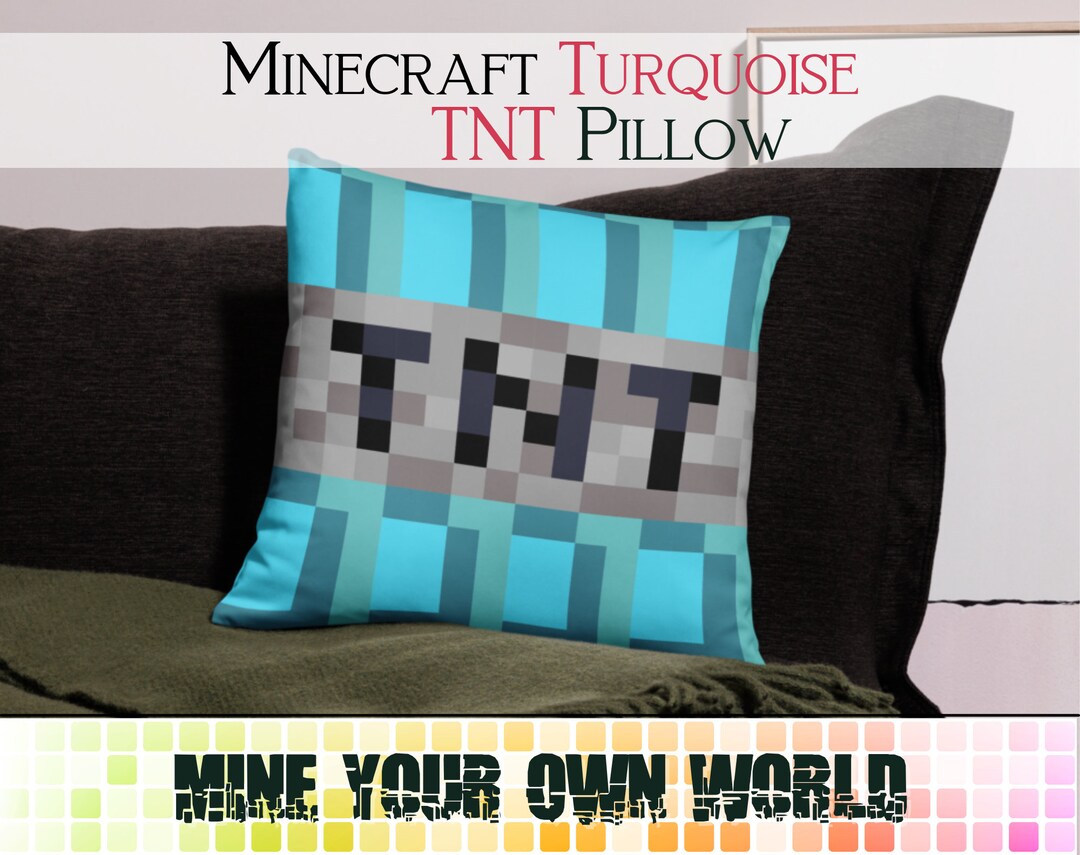 Decorative Minecraft Pillow With Filling, TNT Pillow for the Gaming ...
