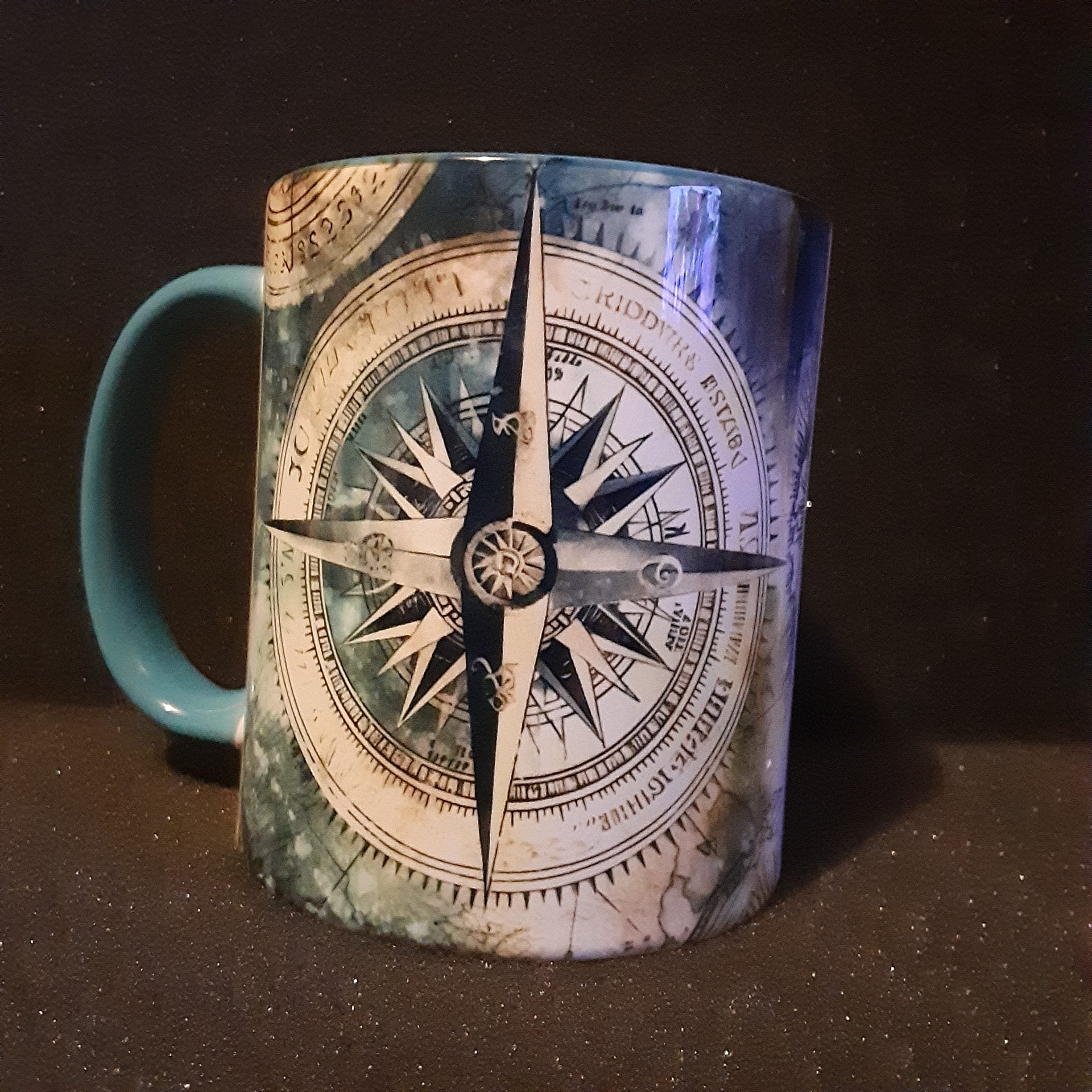 Nautical Mug Compass Rose Coastal Kitchenware 11 Oz Sailing Theme - Etsy